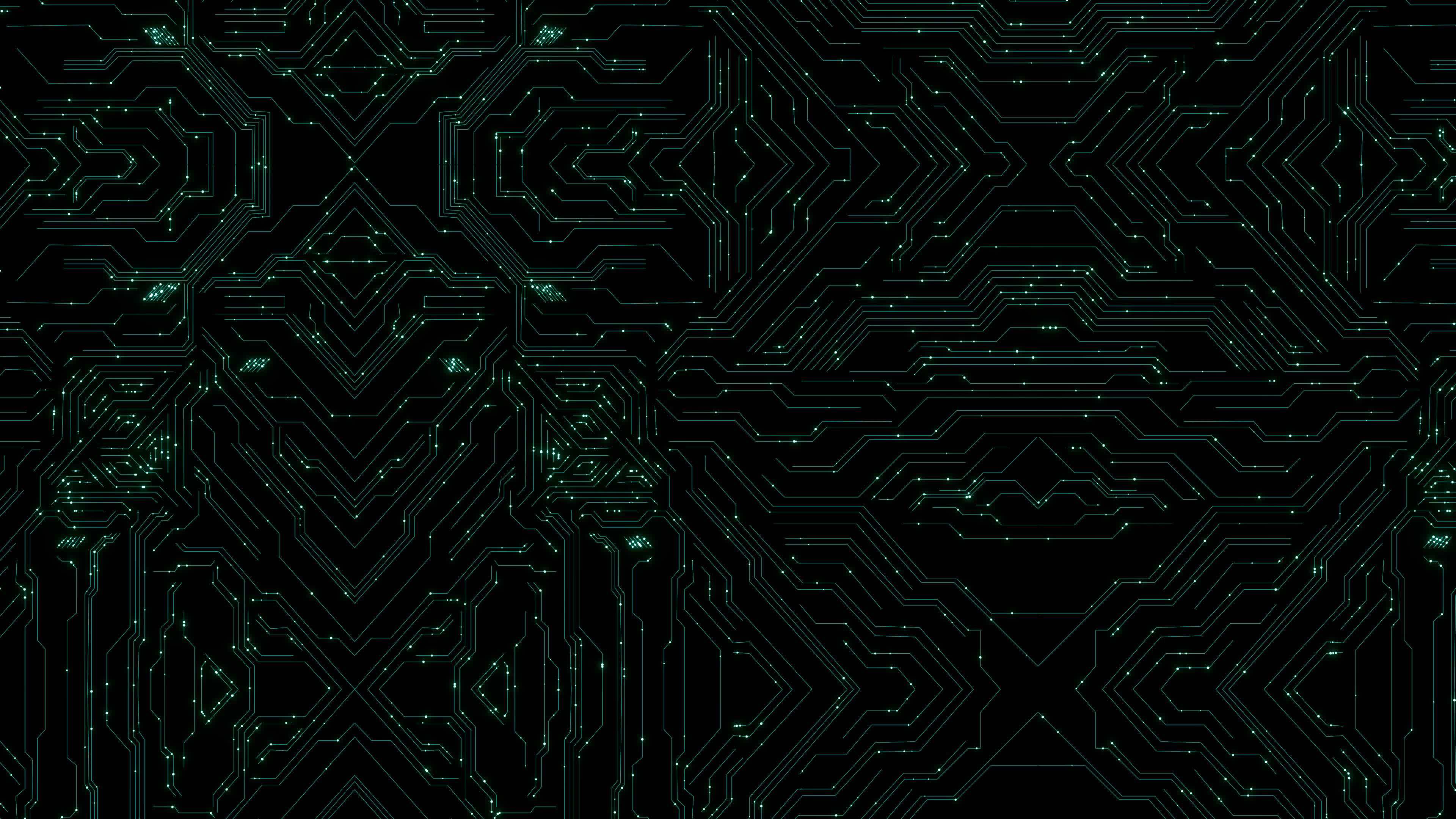 Circuit Data Neural Network Ai Technology Cloud Computing Bits Internet 5g Blue Background