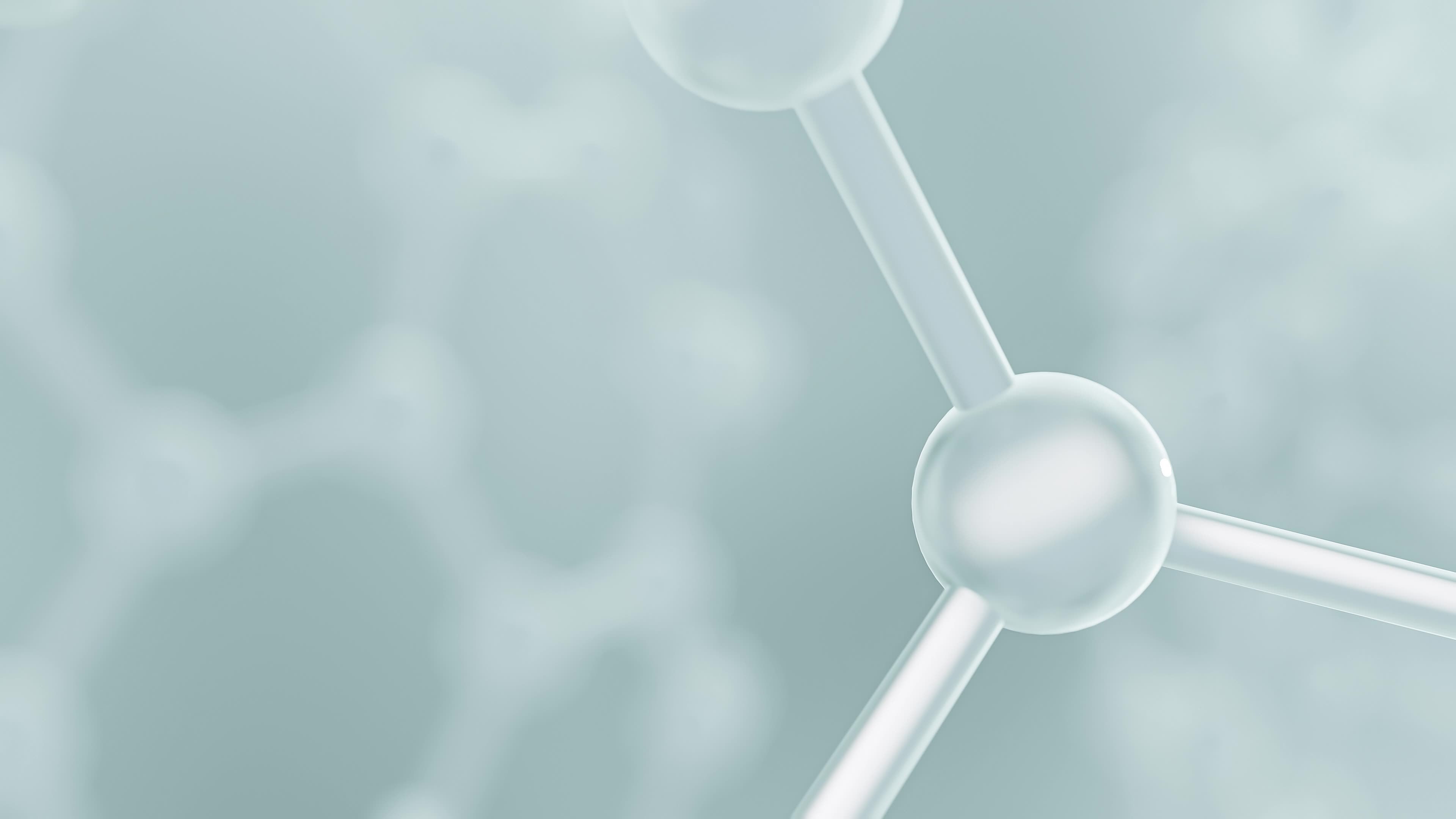 Fullerene Carbon Molecule Or Buckyballs Mockup Molecular Structure