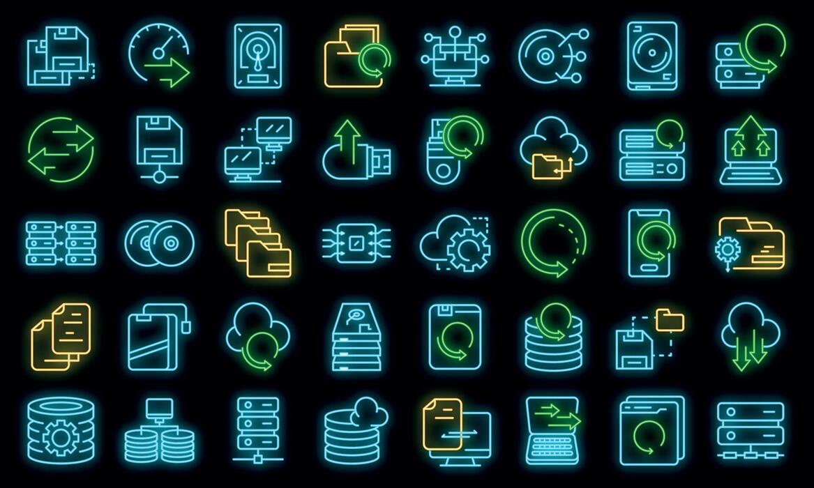 Neon Icons Vector Art, Icons, and Graphics for Free Download