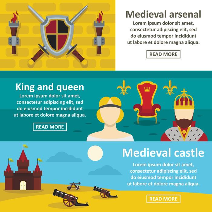 Medieval Banner Vector Art, Icons, and Graphics for Free Download