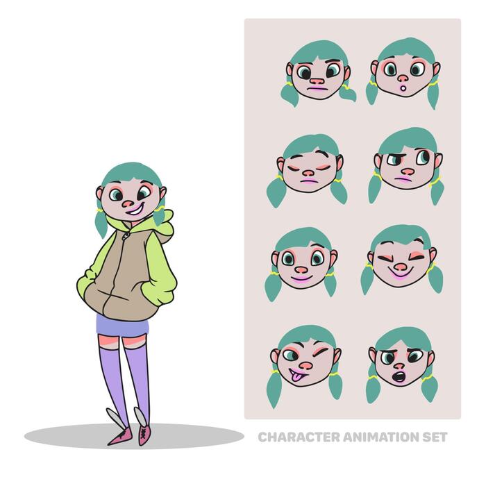 2d Character Animation Vector Art, Icons, and Graphics for Free Download