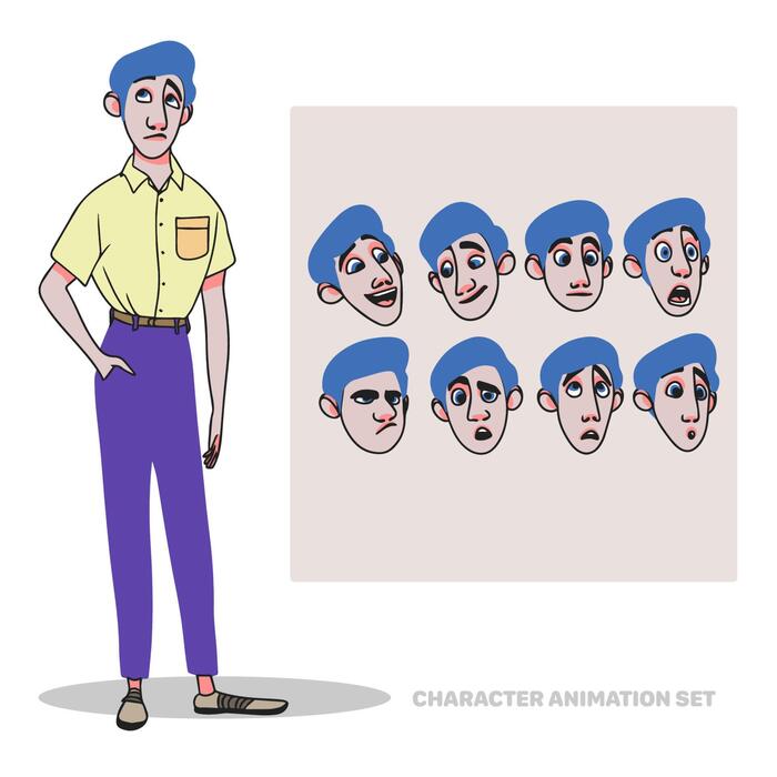 2d Character Animation Vector Art, Icons, and Graphics for Free Download