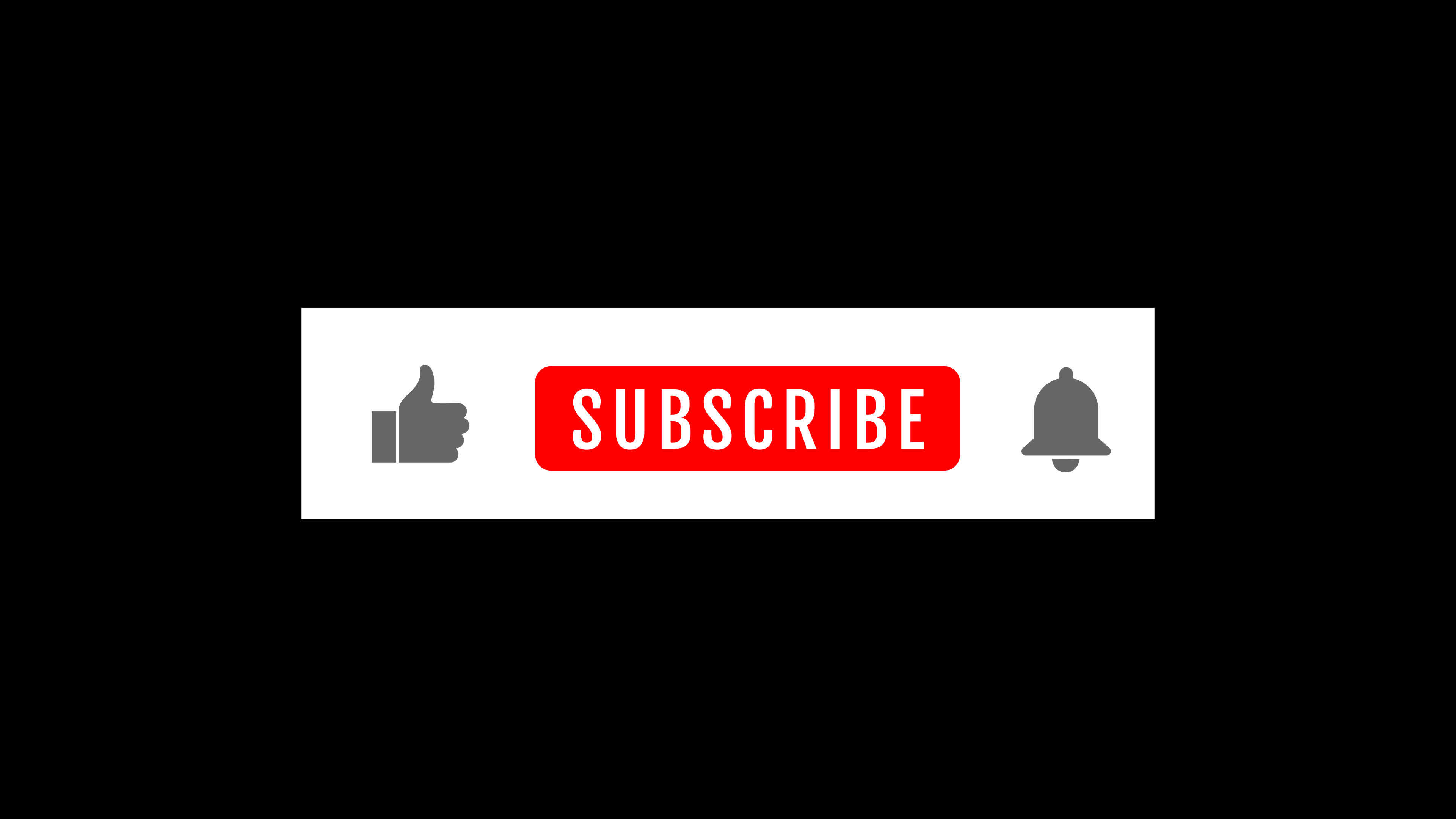 Subscribe and Reminder Button Animation on black channel. animated ...