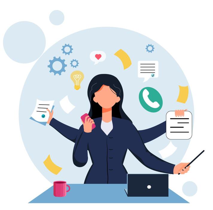 Multi Tasking Vector Art, Icons, and Graphics for Free Download