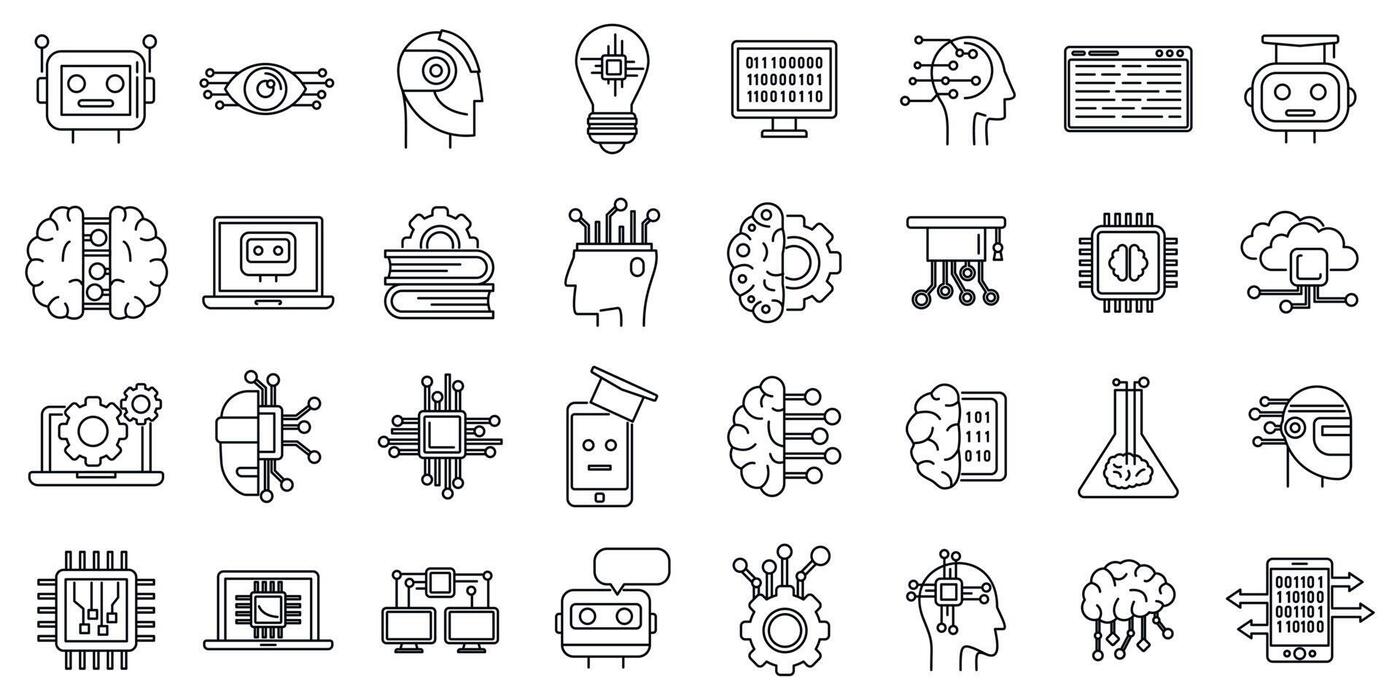 Machine Learning Icon Vector Art, Icons, and Graphics for Free Download