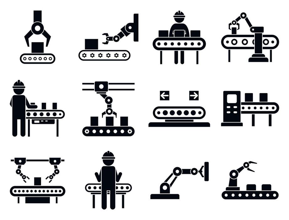 Assembly Line Vector Art Icons And Graphics For Free Download