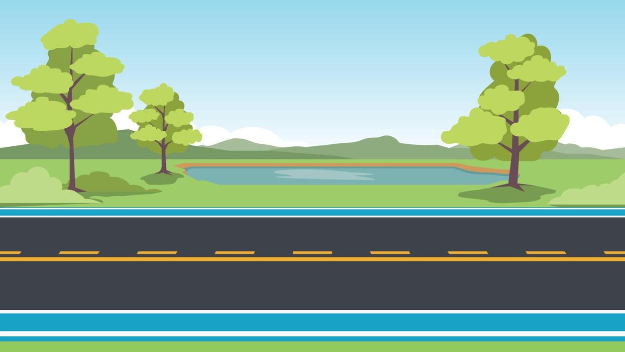 Animated Horizontal Road