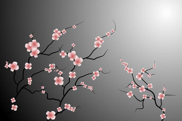 Japanese Cherry Blossom Vector Art, Icons, and Graphics for Free Download