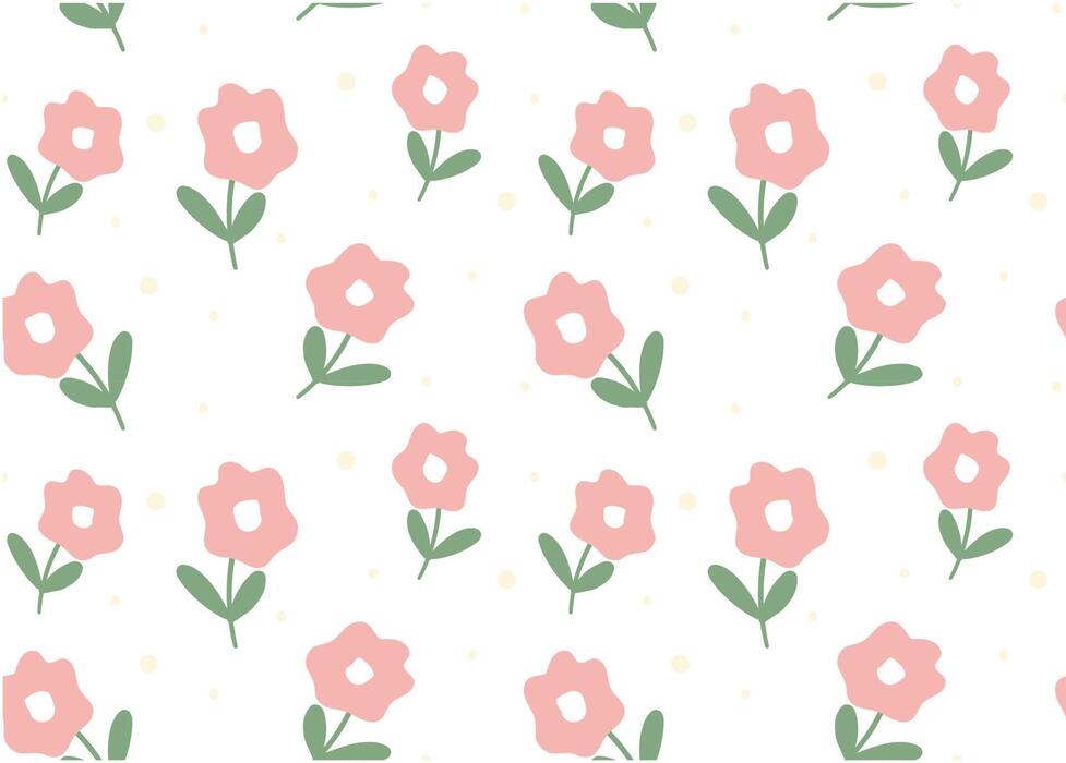 Cute Flower Pattern Vector Art, Icons, and Graphics for Free Download