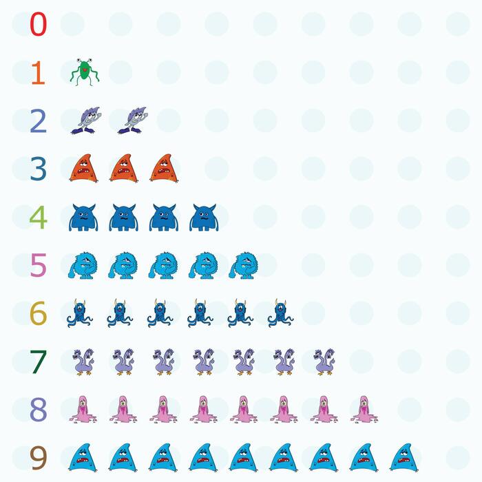 Numbers 1 10 Vector Art, Icons, and Graphics for Free Download
