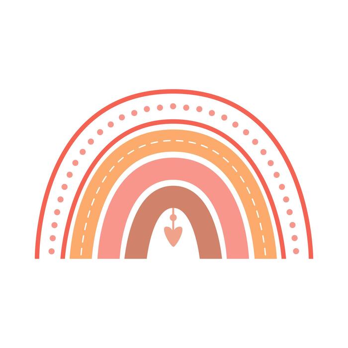 Boho Rainbow Invitation Vector Art, Icons, and Graphics for Free Download