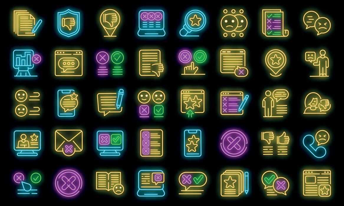 Neon Icons Vector Art, Icons, and Graphics for Free Download
