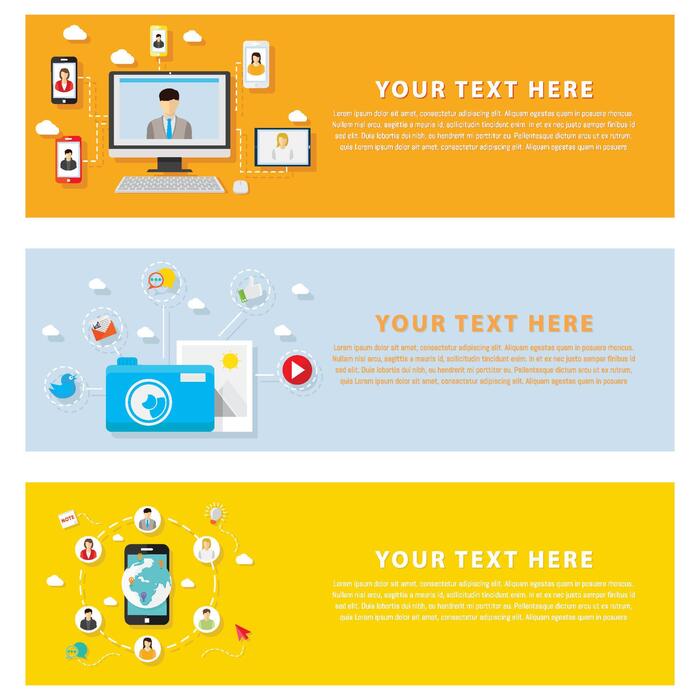 Information Technology Banner Vector Art, Icons, and Graphics for Free ...