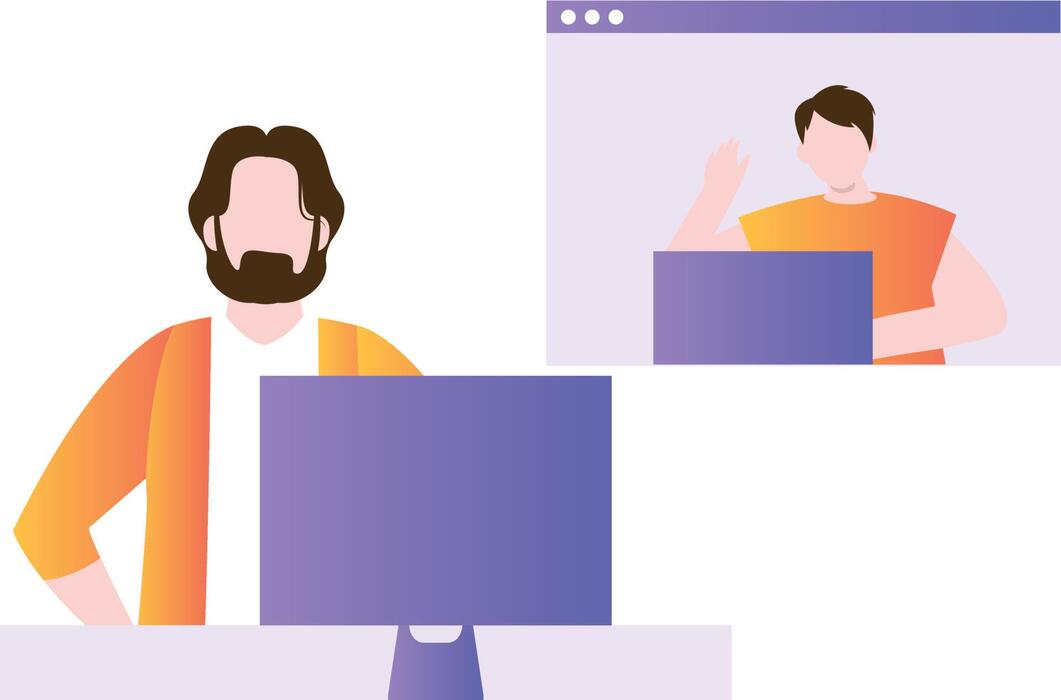Person Using Computer Vector Art, Icons, and Graphics for Free Download