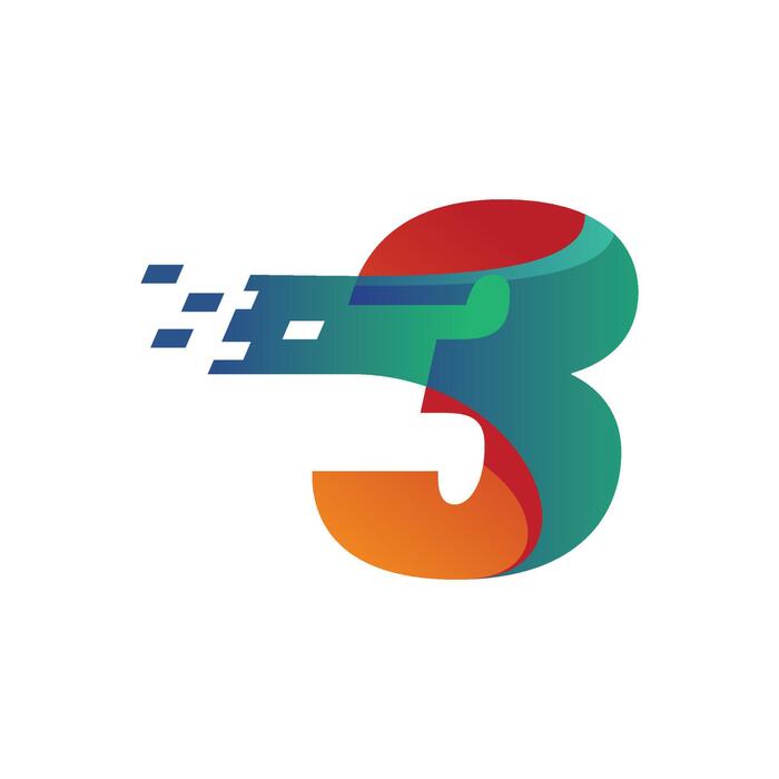 Number 3 Logo Vector Art, Icons, and Graphics for Free Download