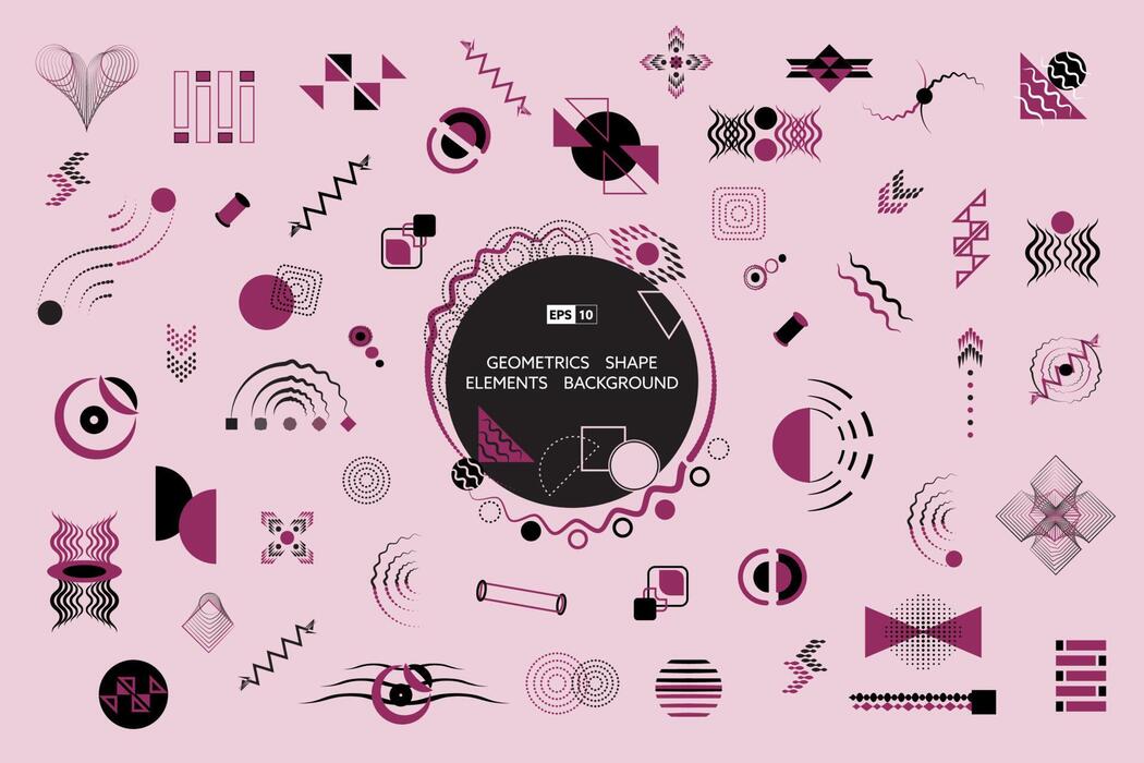 Abstract Geometric Elements Vector Art Icons And Graphics For Free