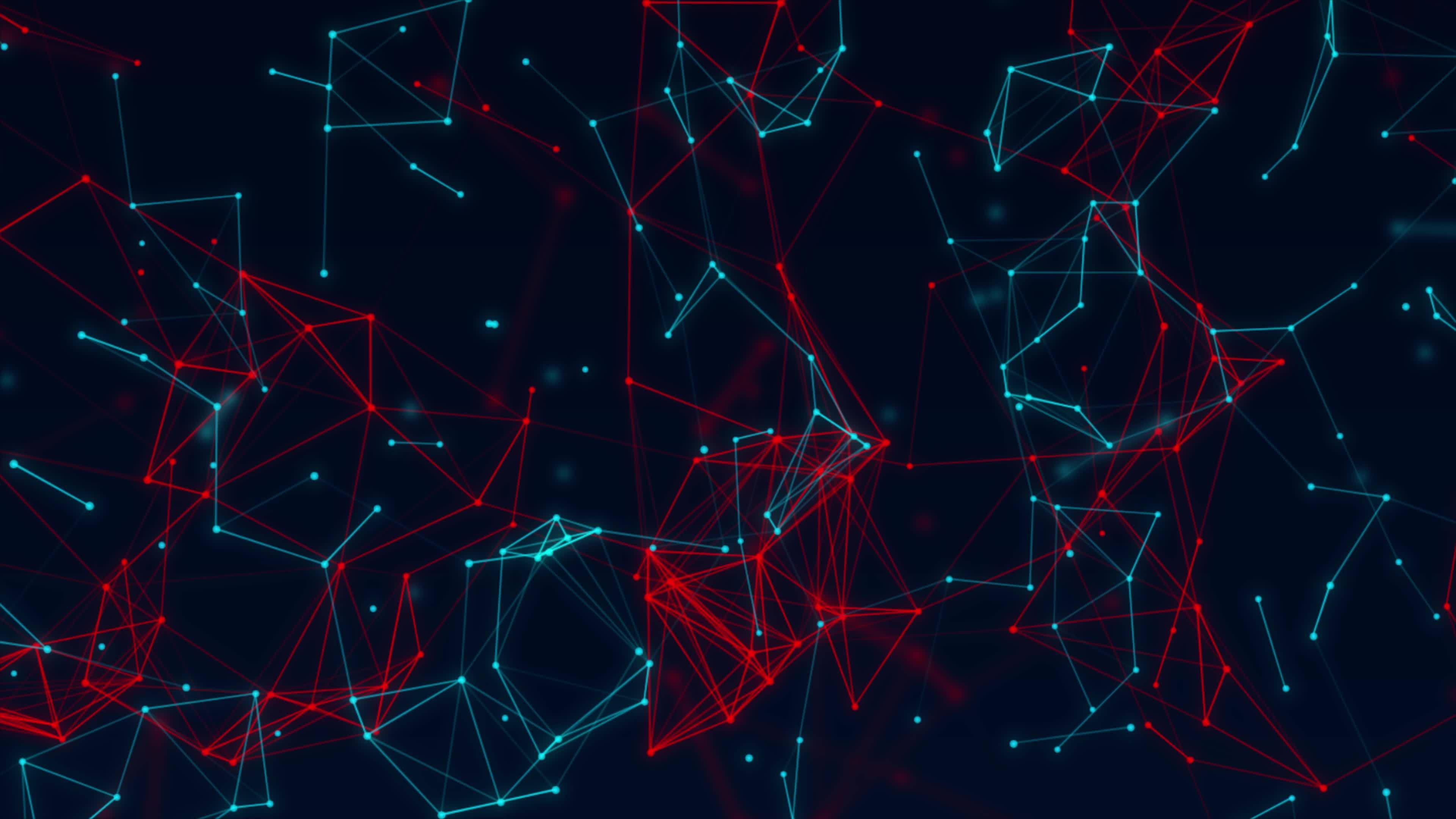 Plexus Digital Network Backgroundabstract Digital Connection Moving Dots And Linesabstract