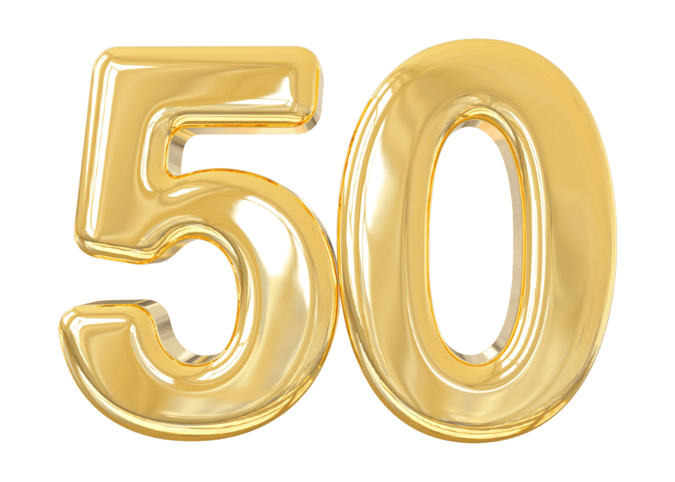 50th Birthday PNGs for Free Download