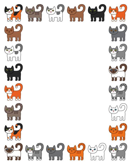 Cat Frame Vector Art, Icons, and Graphics for Free Download