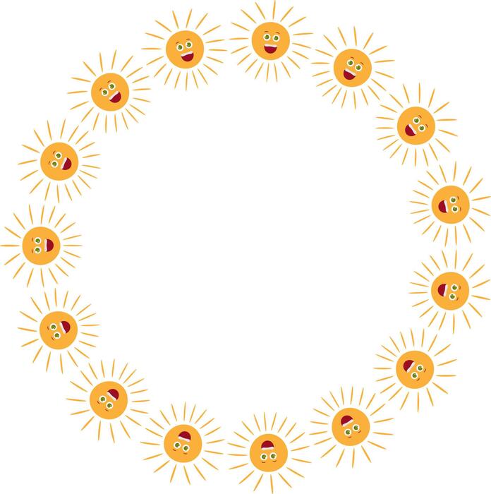 Sun Border Vector Art, Icons, and Graphics for Free Download