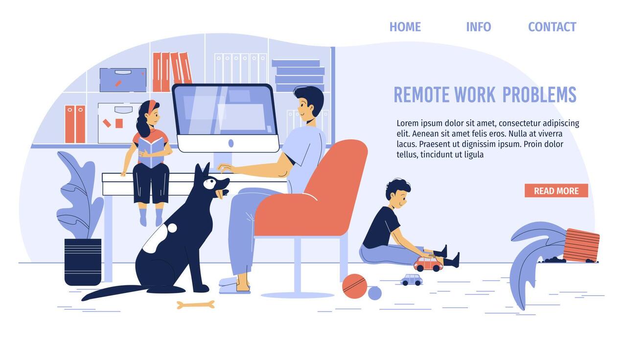 Remote Job Vector Art, Icons, and Graphics for Free Download