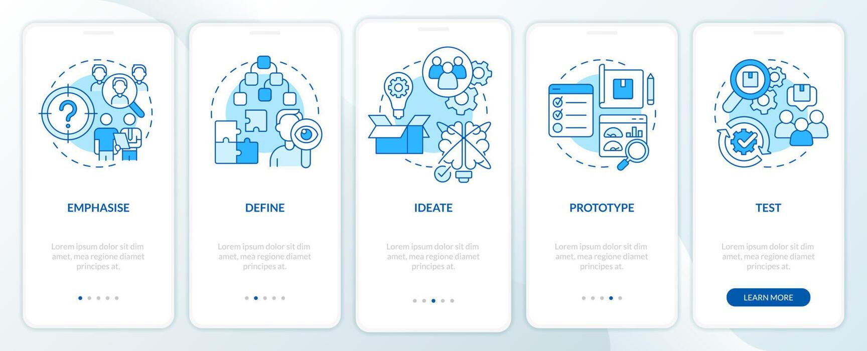 Design Thinking Process Vector Art, Icons, and Graphics for Free Download
