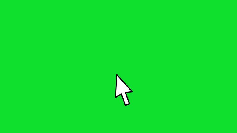 Animated symbol of arrow cursor. animation of a computer pointer with a ...