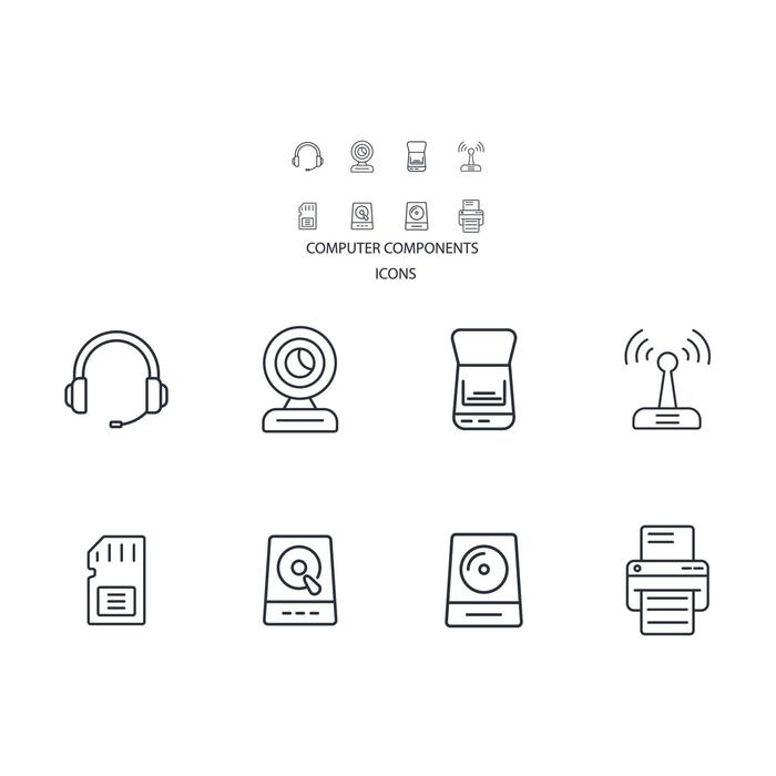Computer Icon Pack Vector Art, Icons, and Graphics for Free Download