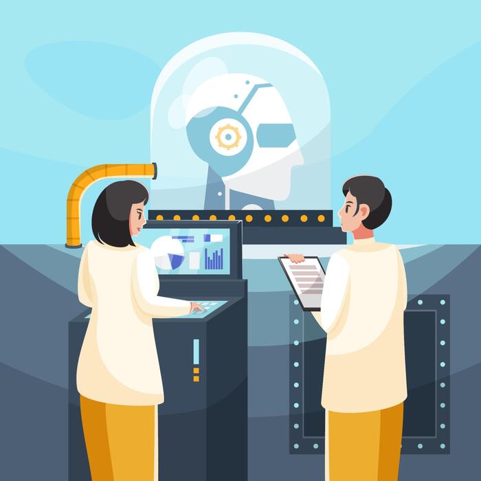 Robot Programming Vector Art, Icons, and Graphics for Free Download