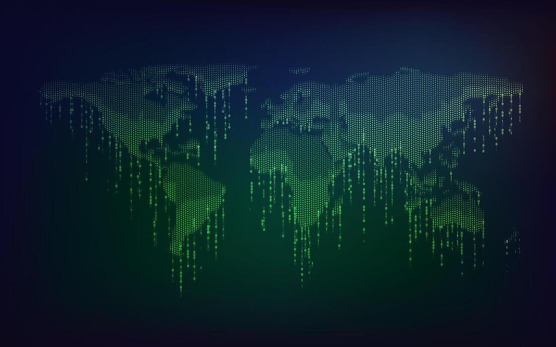 Digital World Map Vector Art, Icons, and Graphics for Free Download