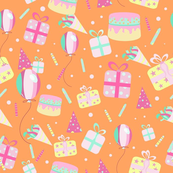 Birthday Wrapping Paper Vector Art, Icons, and Graphics for Free Download