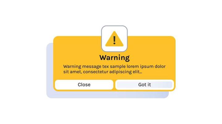 Warning Message Vector Art Icons And Graphics For Free Download