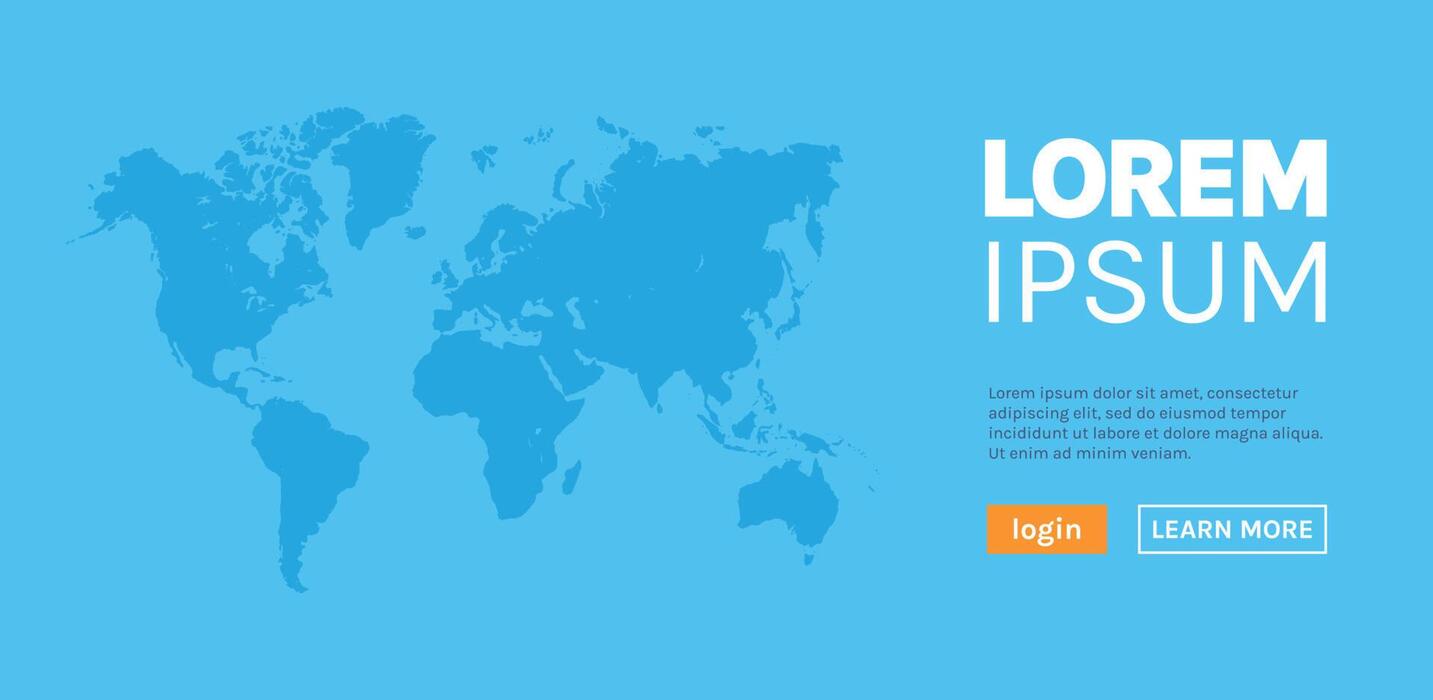 Flat World Map Vector Art, Icons, and Graphics for Free Download