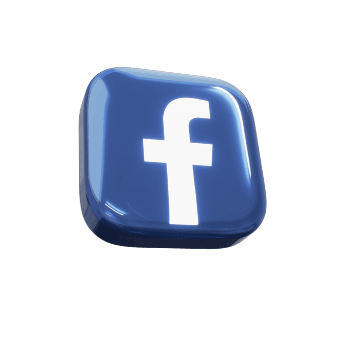 Facebook Icon 3d Rendering PNGs for Free Download