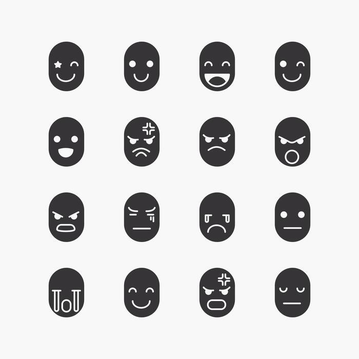 Emoji Silhouette Vector Art, Icons, and Graphics for Free Download