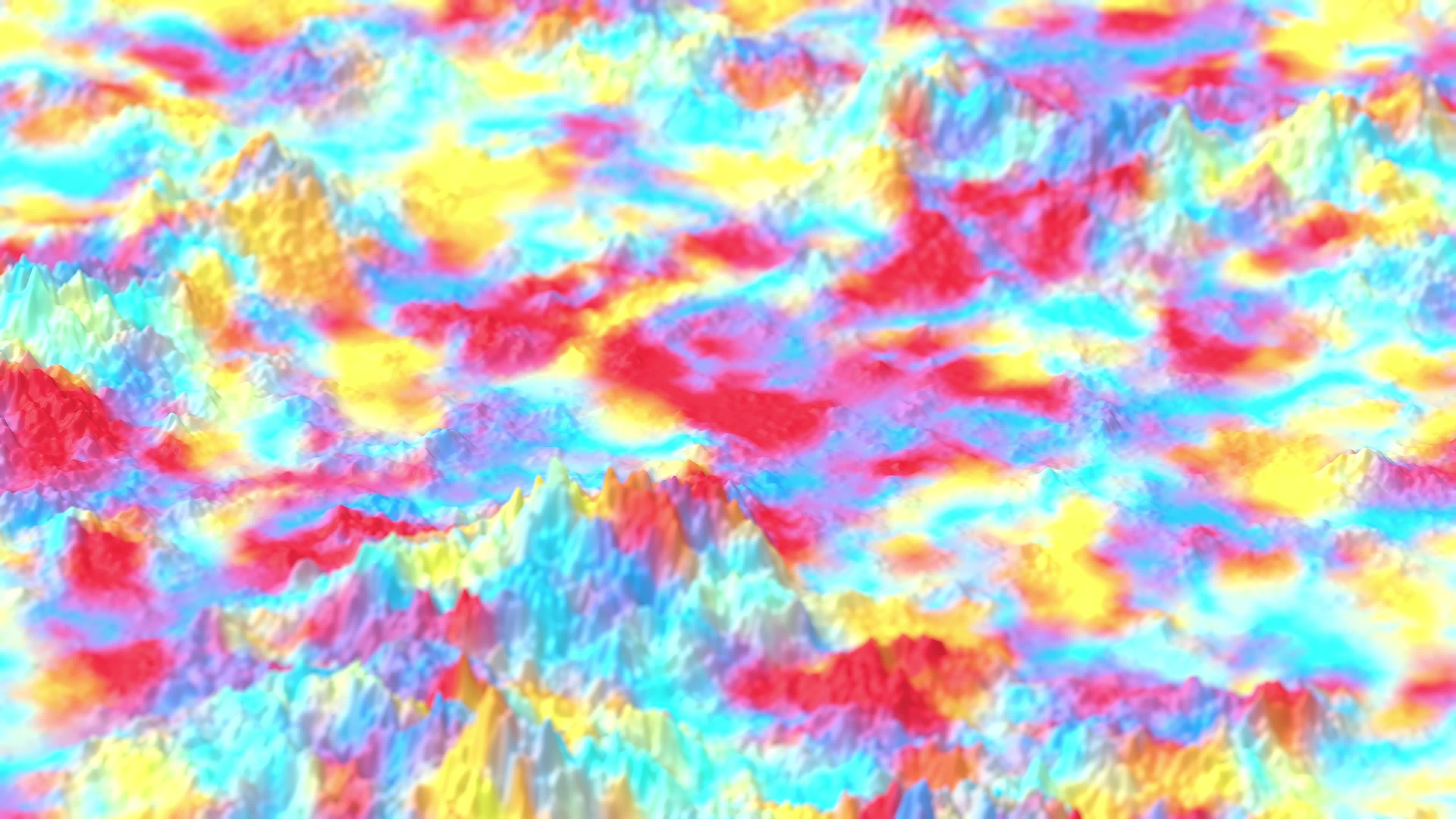 Colorful Pastel Colored Sound Spectrum Visualizer Landscape Background ...