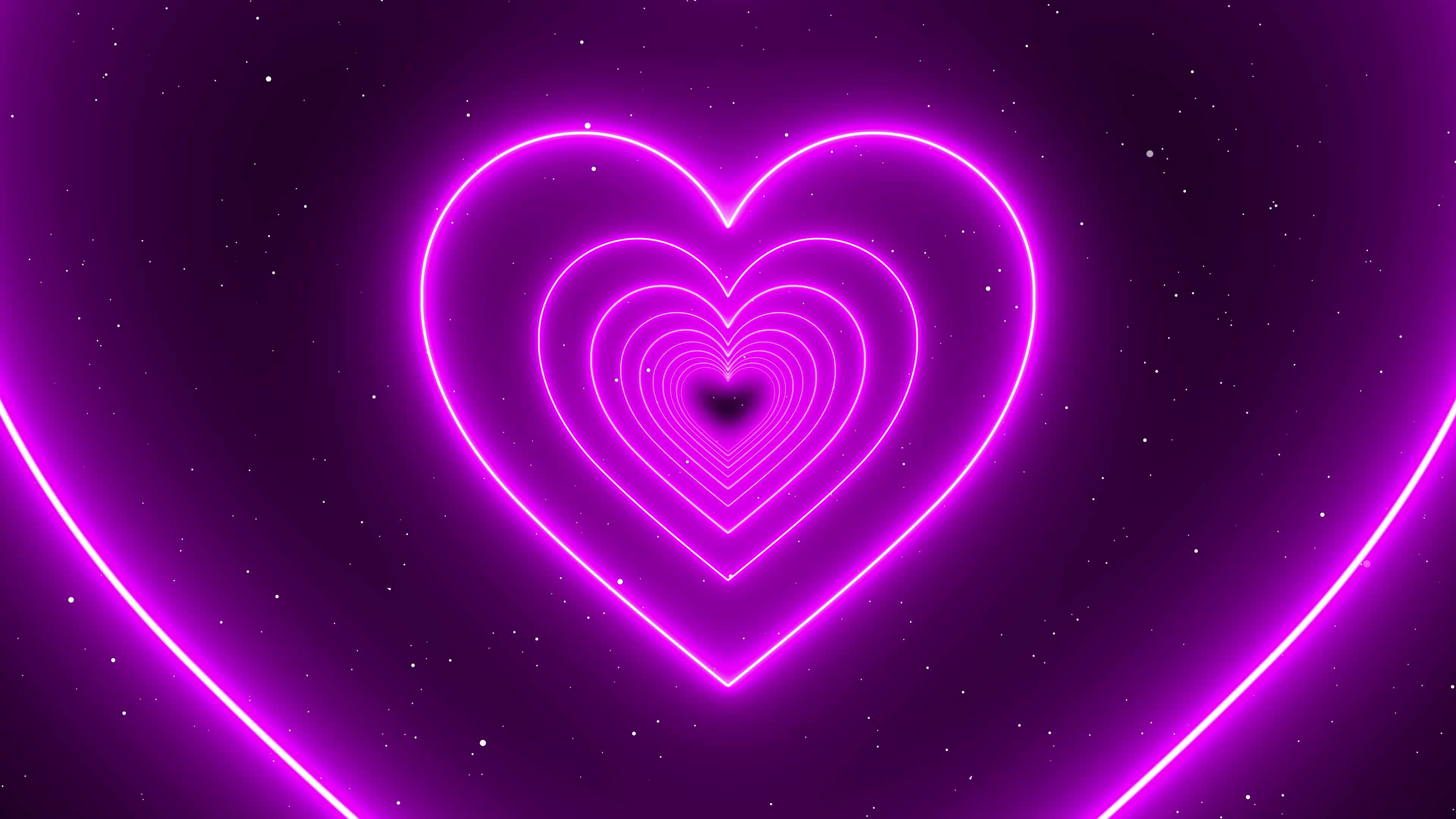 Infinite Looping Animation Neon pink Lights Love Heart Tunnel and ... Infinite Looping Animation Neon pink Lights Love Heart Tunnel and ...