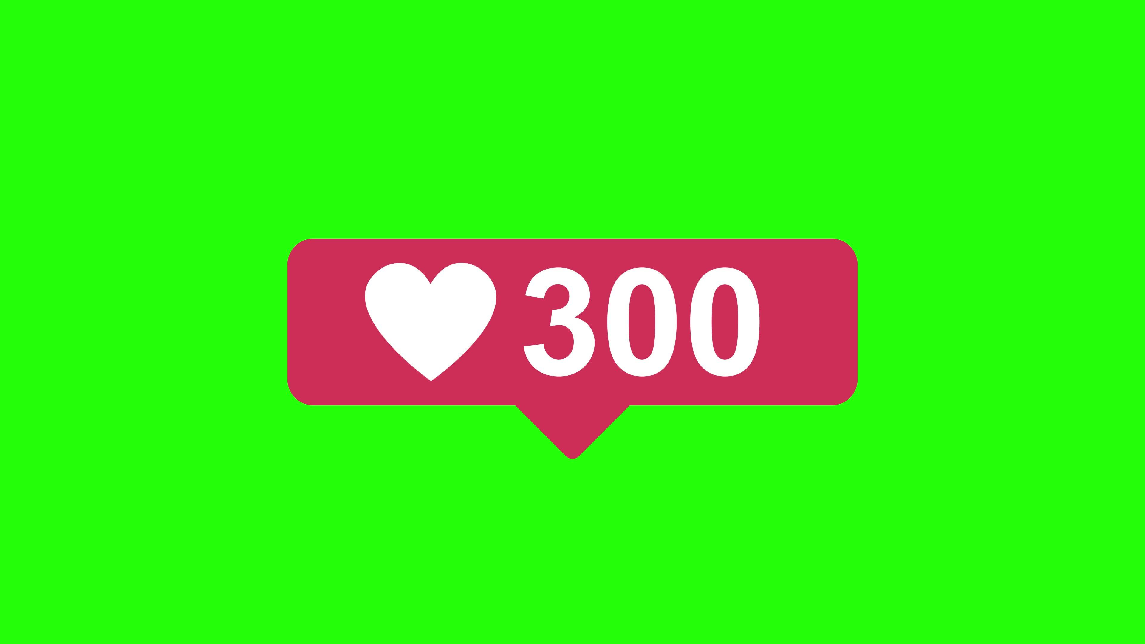Animation Counter Number Like Social Media On Green Screen 9703582 animation-counter-number-like-social-media-on-green-screen-9703582
