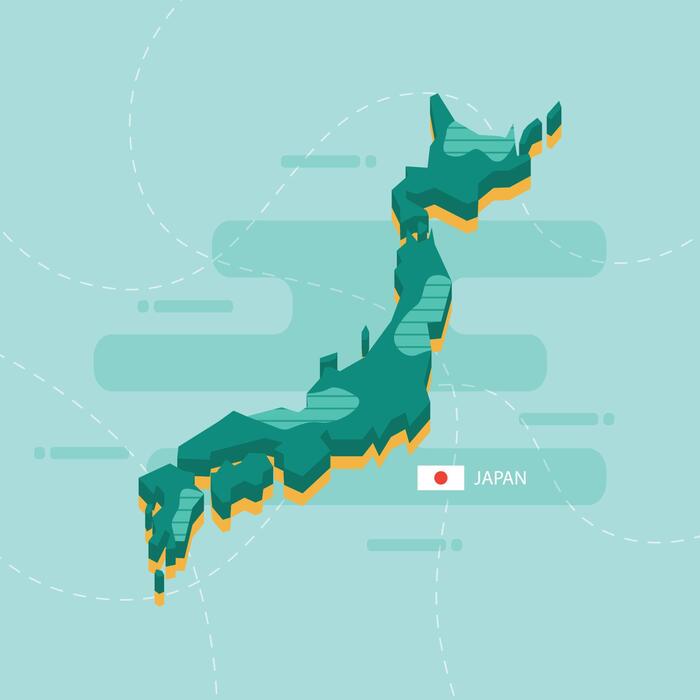 Japan Map Vector Art, Icons, and Graphics for Free Download