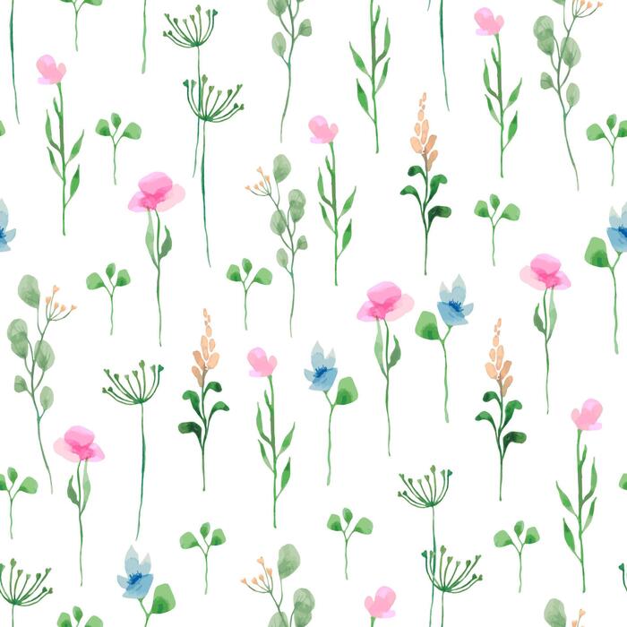 Spring Seamless Pattern Vector Art, Icons, and Graphics for Free Download