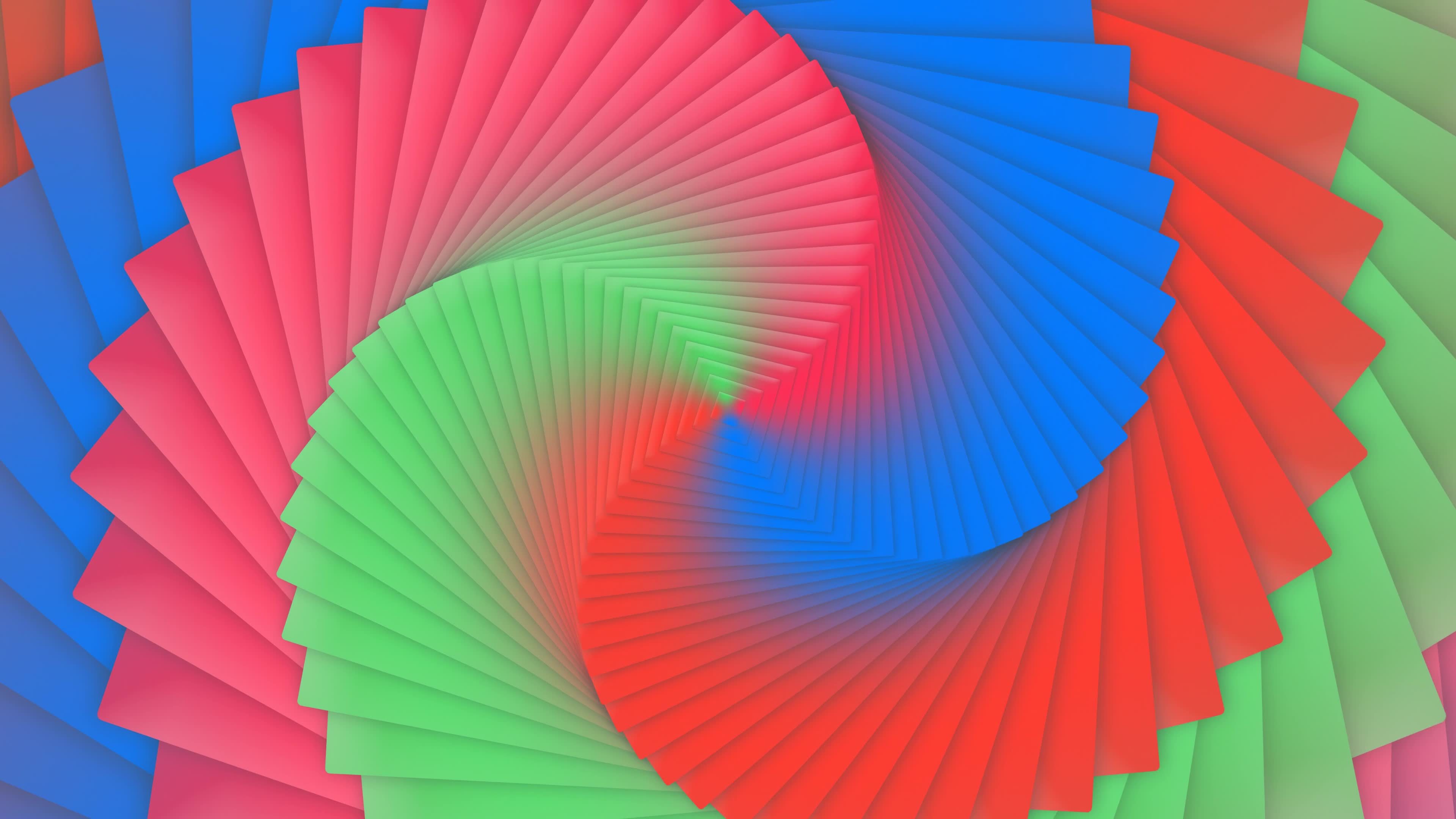 Red Orange Hello Spring Blue Sparkle And Reddish Pink Gradient Motion