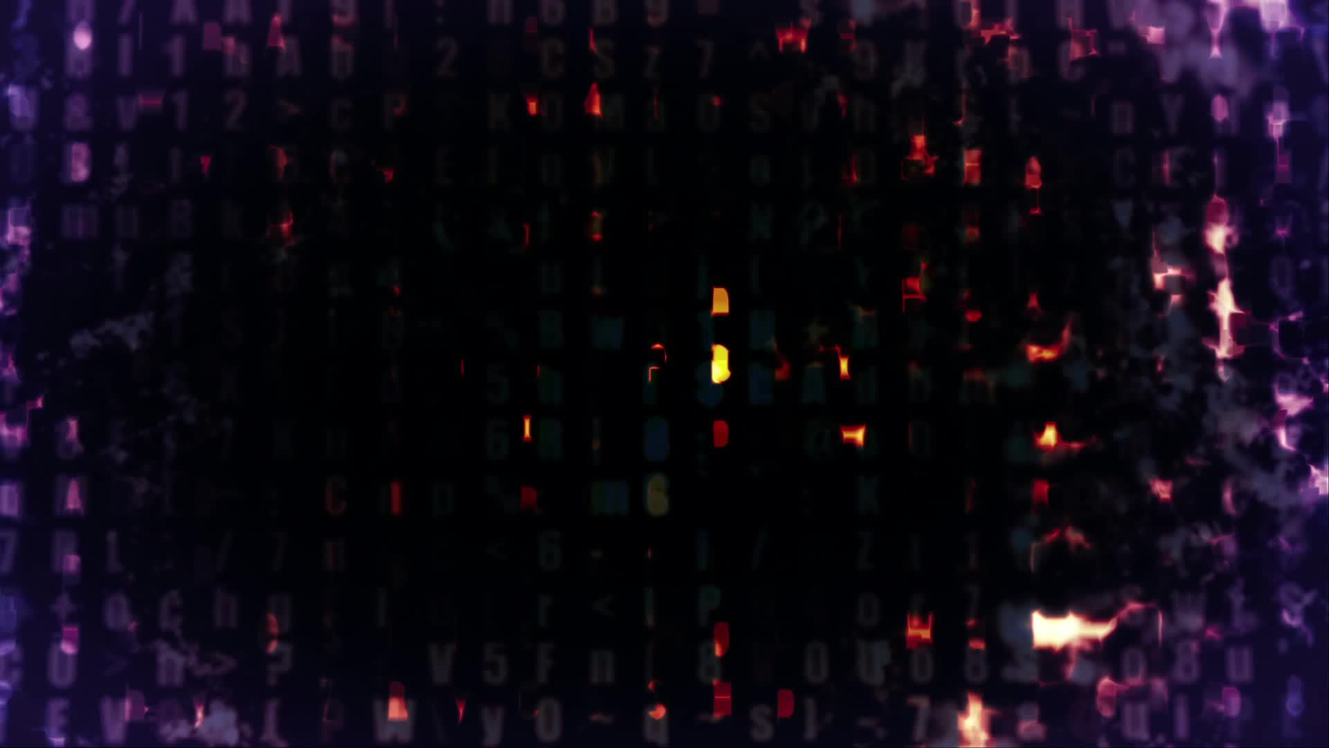 Streaming Data Abstraction With Text And Digital Grunge Loop 9870265