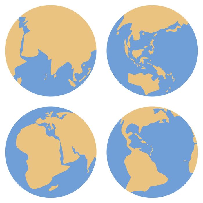 Simple World Map Vector Art, Icons, and Graphics for Free Download