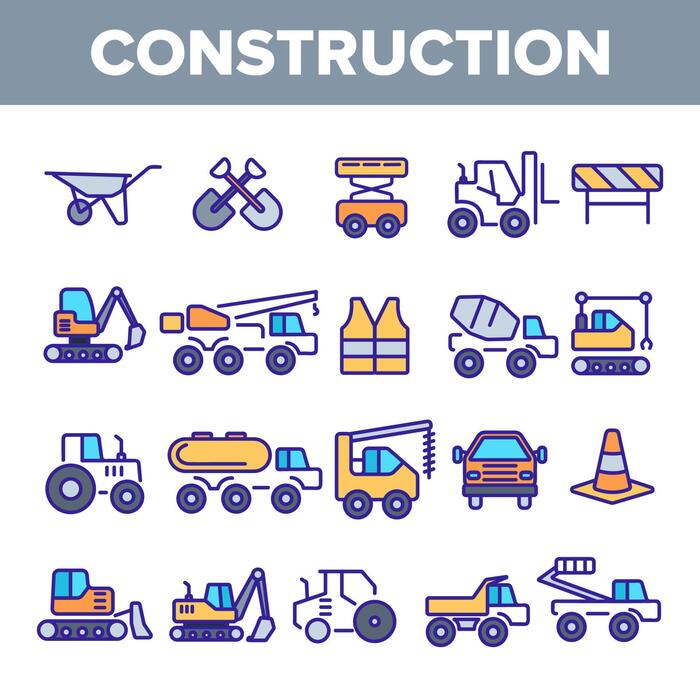 Construction Icons Vector Art, Icons, and Graphics for Free Download