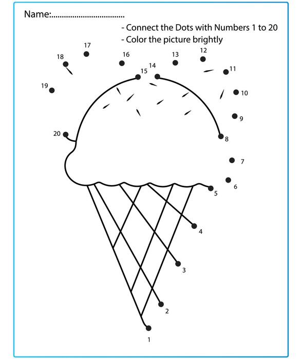 Summer Dot To Dot Vector Art, Icons, and Graphics for Free Download