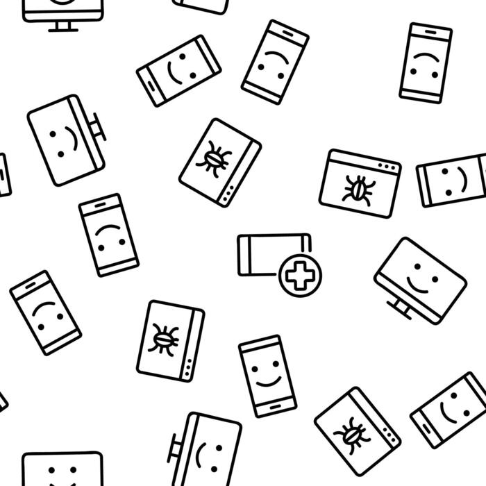 Mobile Phone Pattern Vector Art, Icons, and Graphics for Free Download