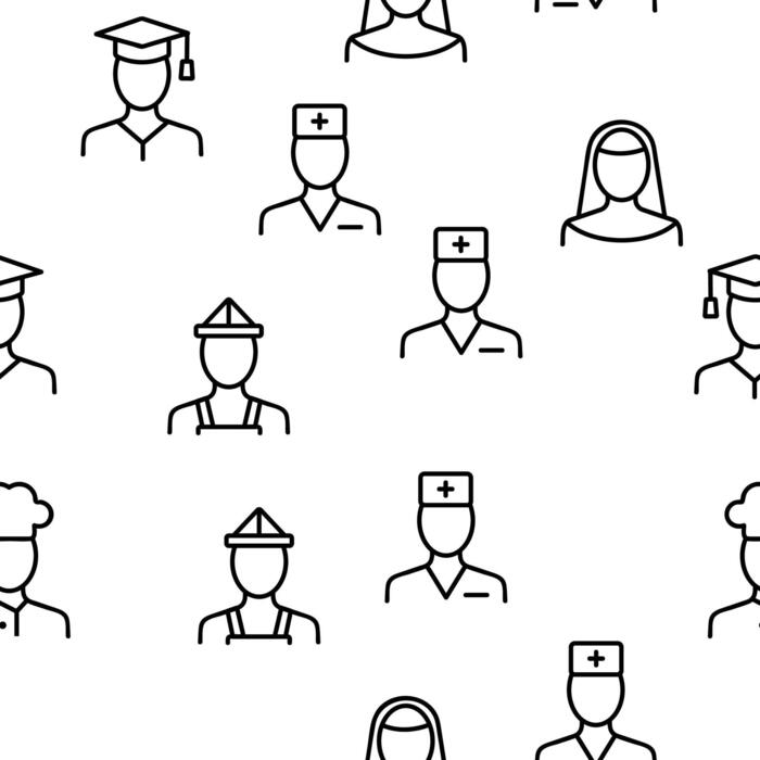 Nurse Pattern Vector Art, Icons, and Graphics for Free Download