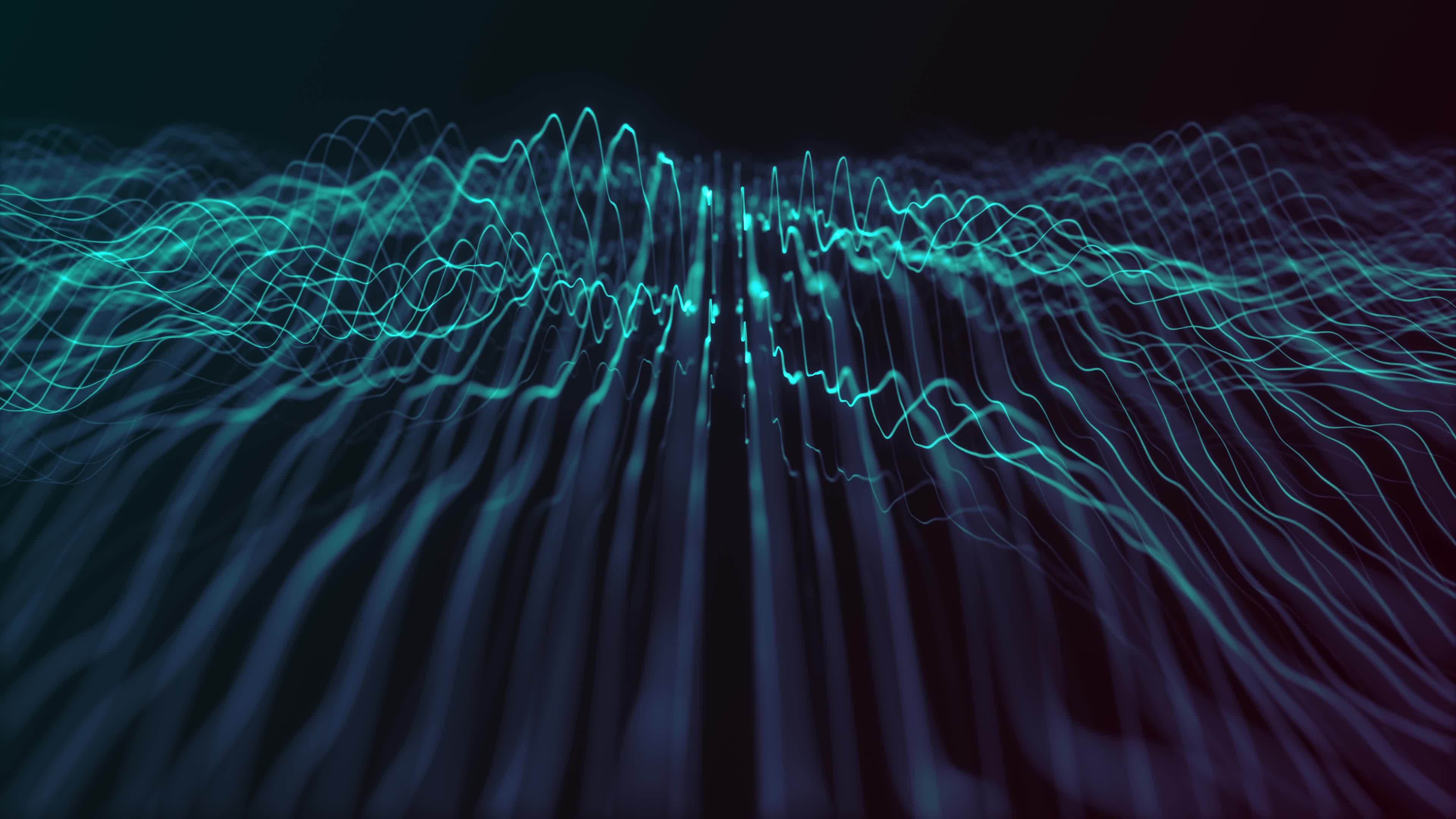 Abstract Digital Waving Lines Fx Background Loop 10047001 Stock Video At Vecteezy