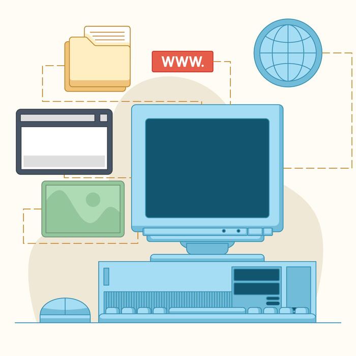 Computer Setup Vector Art, Icons, and Graphics for Free Download