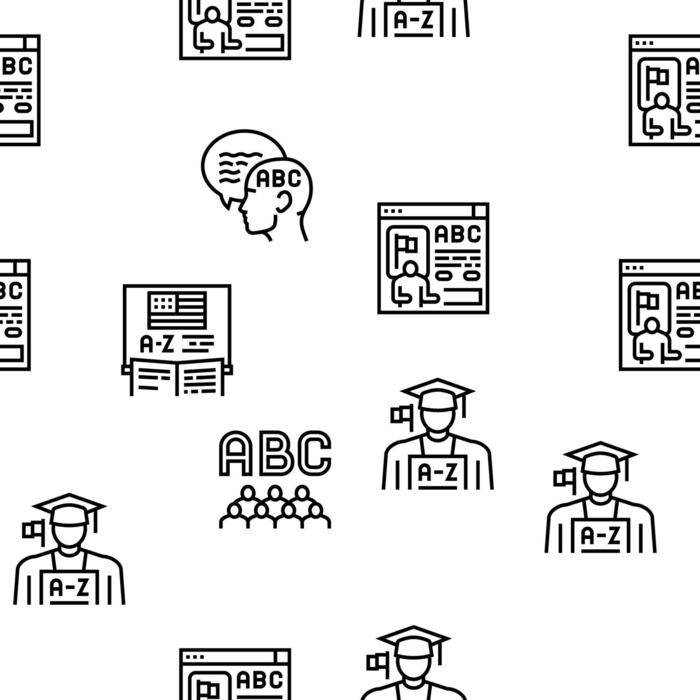 English Language Pattern Vector Art, Icons, and Graphics for Free Download
